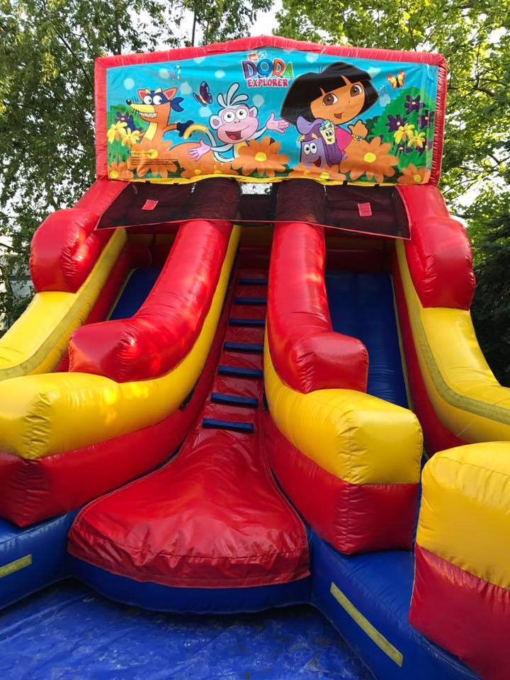 Dora Double Dry Slide | Virginia Beach Inflatables | inflatable rentals ...