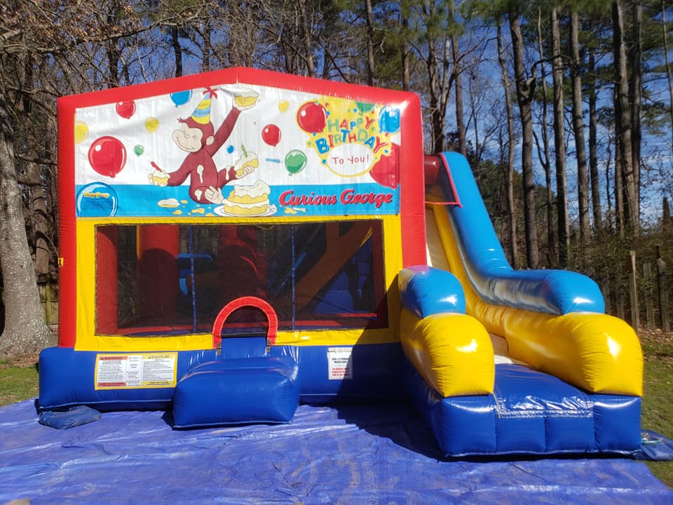 Curious George 7 in 1 Dry Combo | Virginia Beach Inflatables | water ...