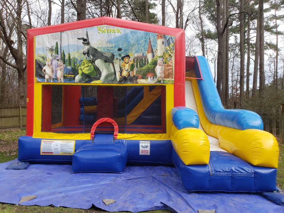 Shrek 7 in 1 Dry Combo | Virginia Beach Inflatables | bounce house ...
