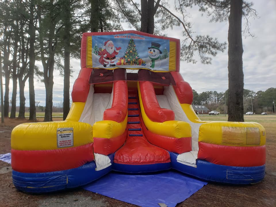 Christmas Double Dry Slide | Virginia Beach Inflatables | water slide ...