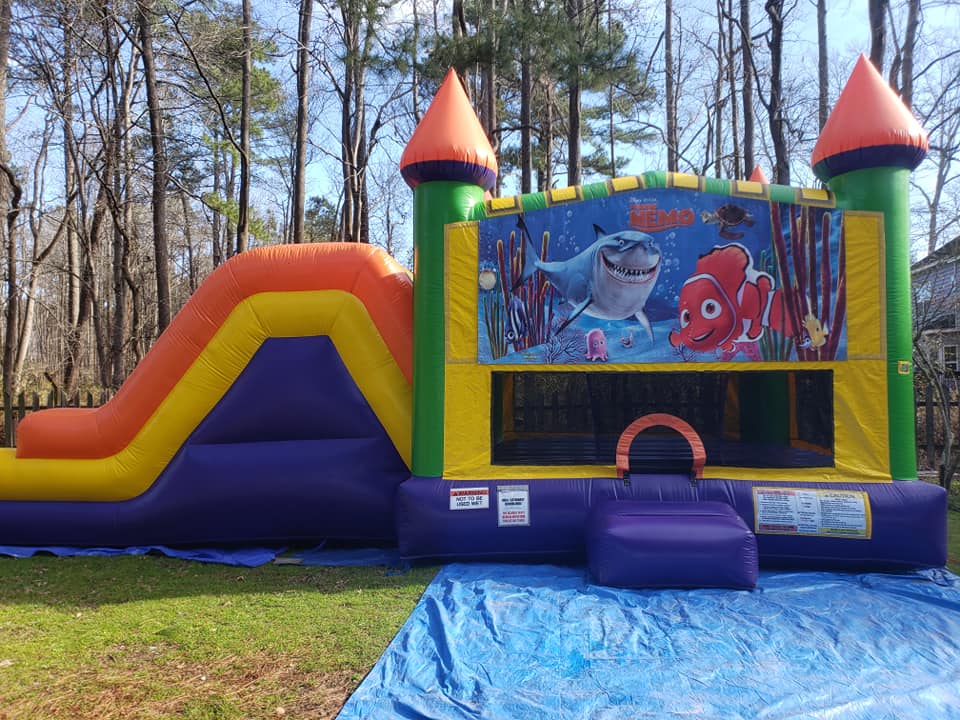 Finding Nemo Castle Double Slide Dry Combo | Virginia Beach Inflatables ...