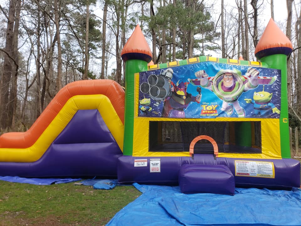 Toy Story Castle Double Slide Dry Combo | Virginia Beach Inflatables ...